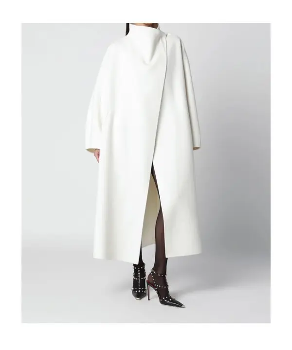 THE FRANKIE SHOP Leroy Wool Blend High-neck Coat