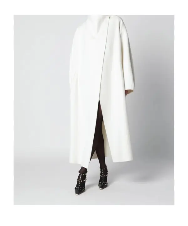 THE FRANKIE SHOP Leroy Wool Blend High-neck Coat