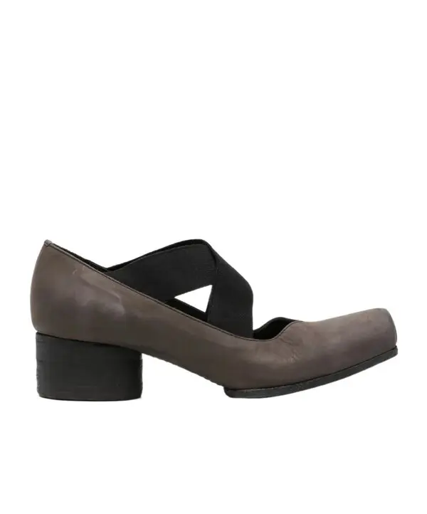 UMA WANG Square-toe Ballet Flats With Crisscross Laces