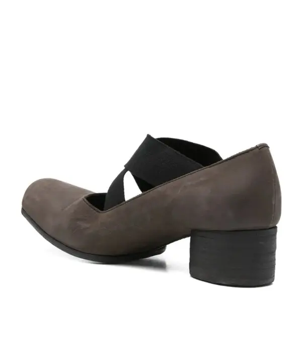UMA WANG Square-toe Ballet Flats With Crisscross Laces