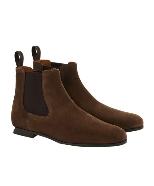 FERRAGAMO Suede Chelsea Boots