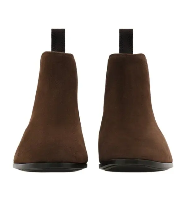 FERRAGAMO Suede Chelsea Boots