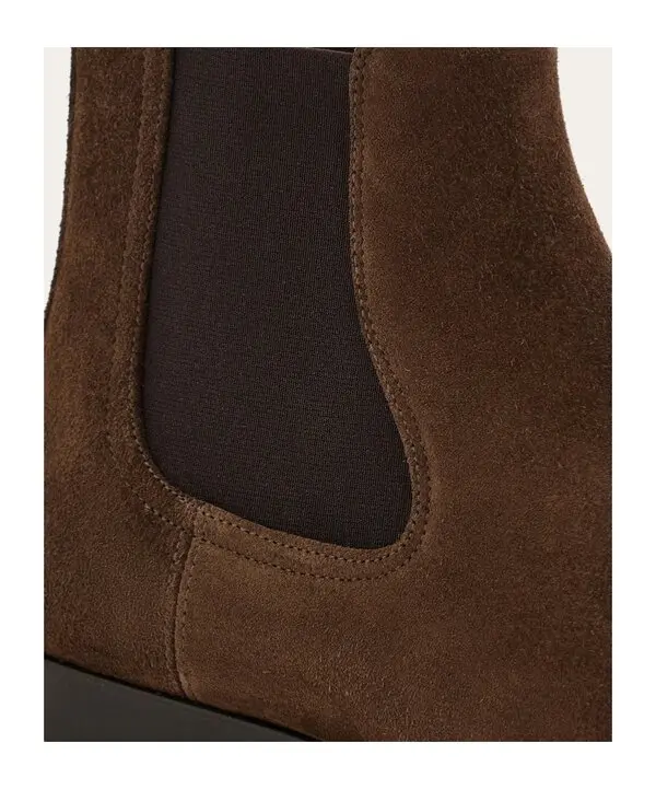 FERRAGAMO Suede Chelsea Boots