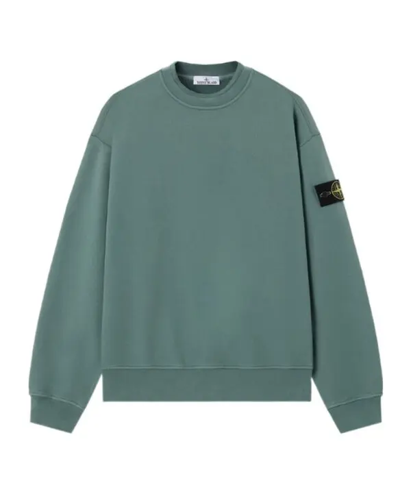 Stone Island Logo Patch Long-sleeved Sweatshirt