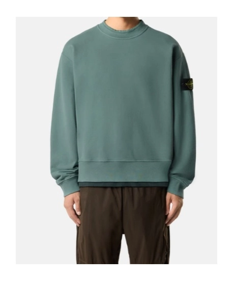 Stone Island Logo Patch Long-sleeved Sweatshirt