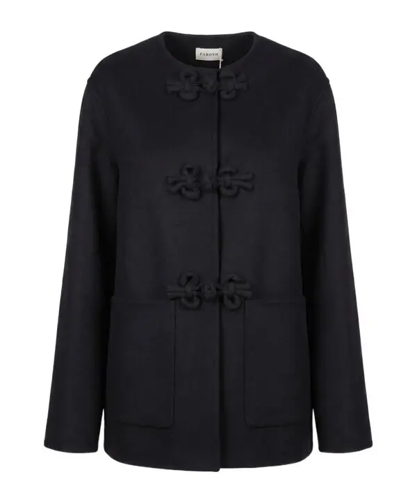 P.a.r.o.s.h Long-sleeve Casual Jacket With Front Button Closure
