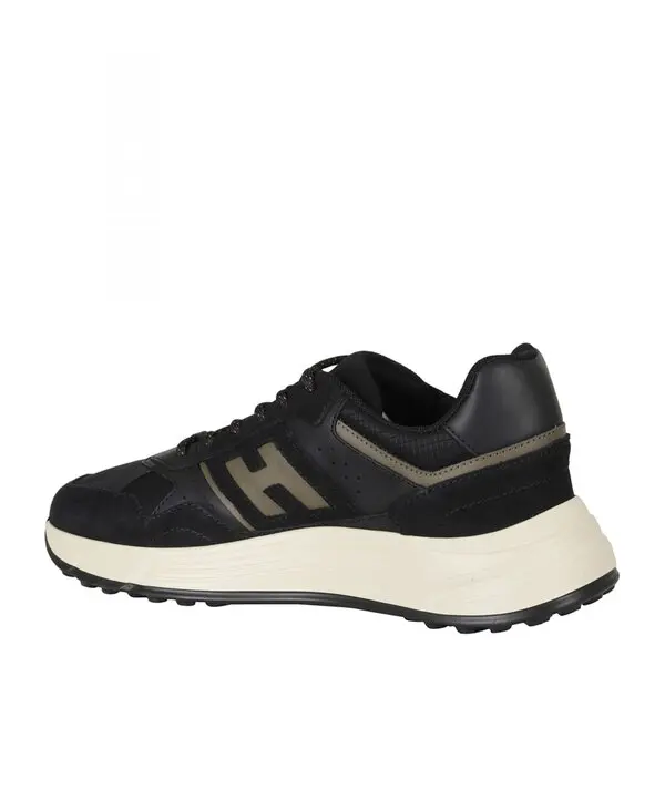 Hogan Round Toe Lace-up Sneakers