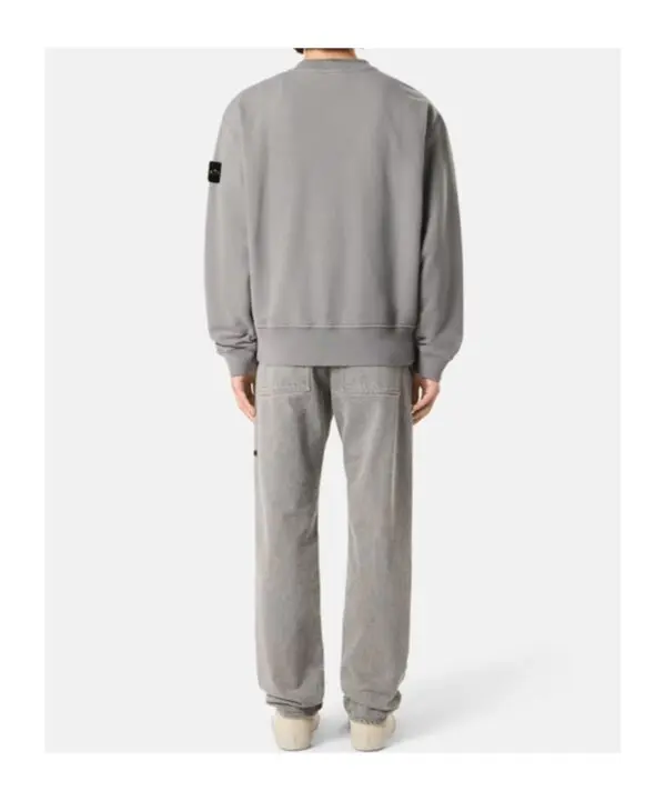 Stone Island Oversized-fit Crewneck Sweatshirt With Ribbed Trims
