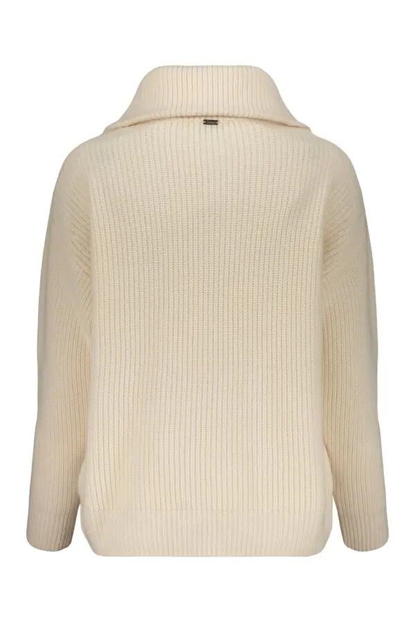 Herno Half-zip Knit Sweater - Beige