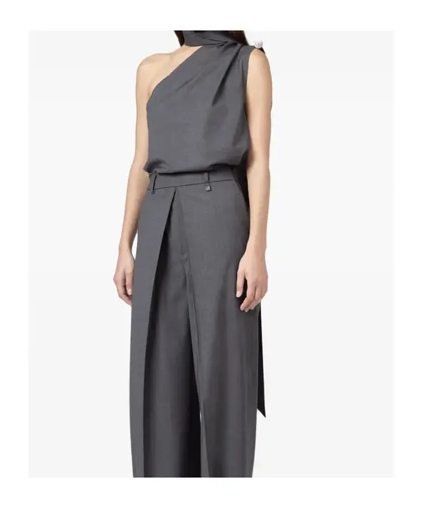 Giuseppe Di Morabito Draped One-shoulder Top - Grey