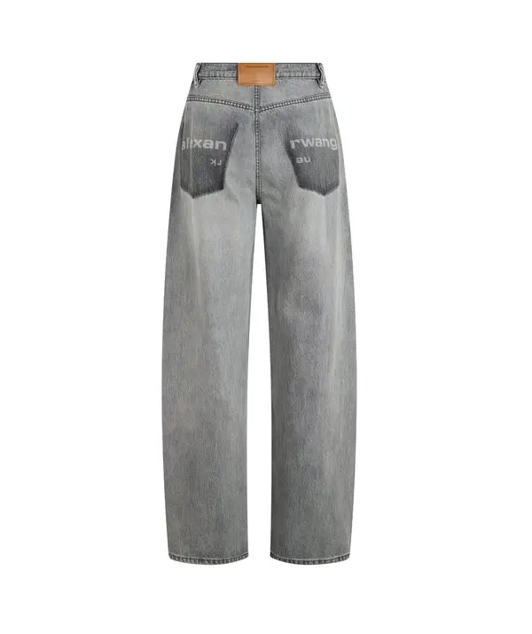 Alexander Wang Faded Wide-leg Jeans - Washed Ash