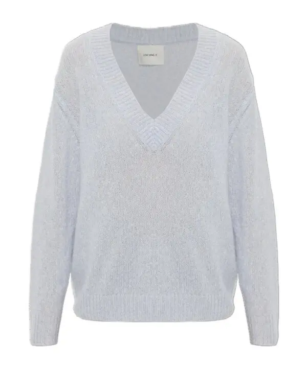 LISA YANG Leona V-neck Knitted Sweater