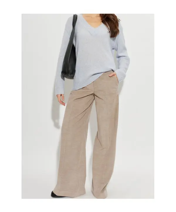 LISA YANG Leona V-neck Knitted Sweater