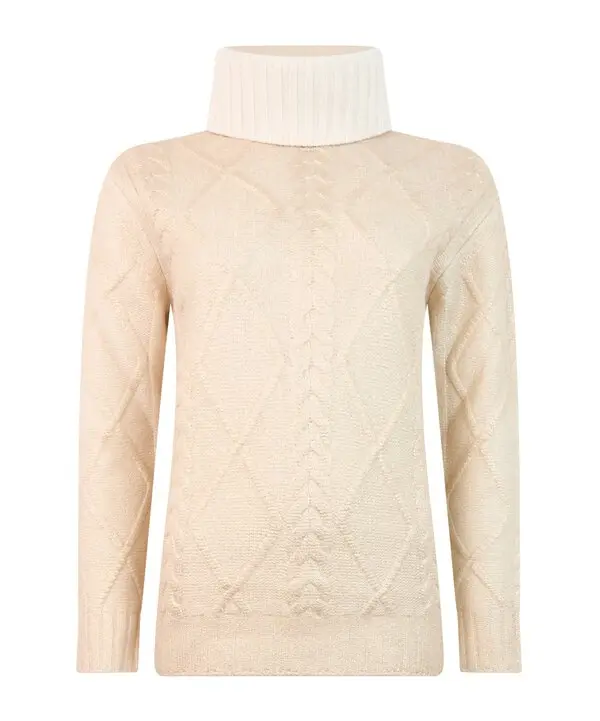 Herno Lamé-effect High-neck Sweater