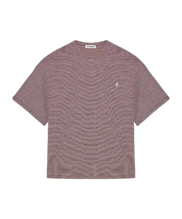 JIL SANDER Striped Cotton T-shirt