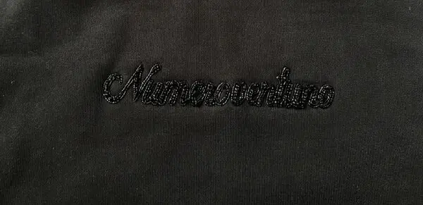 N.21 Long Sleeve Sweatshirt With Rhinestone Logo
