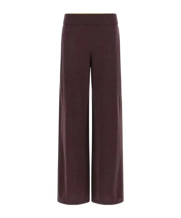 Pinko Wide-leg Casual Trousers - Purple