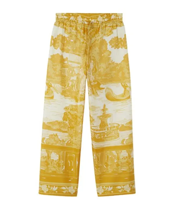 Versace The Grotto Gold Fluid Trousers