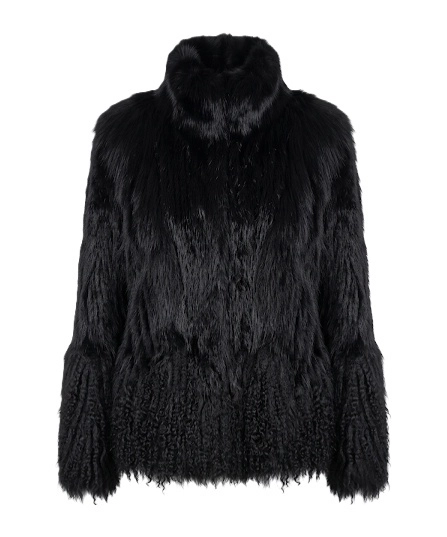 P.a.r.o.s.h Long-sleeved Fur High Neck