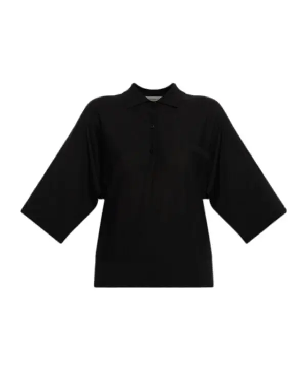 LISA YANG Norie Polo Knitted Top
