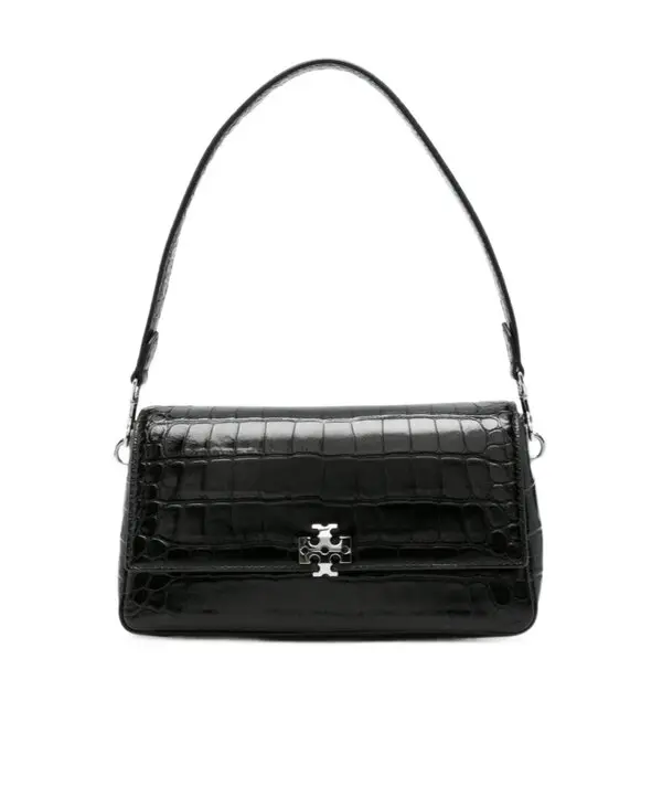 Tory Burch Charlie Croc-embossed Shoulder Bag
