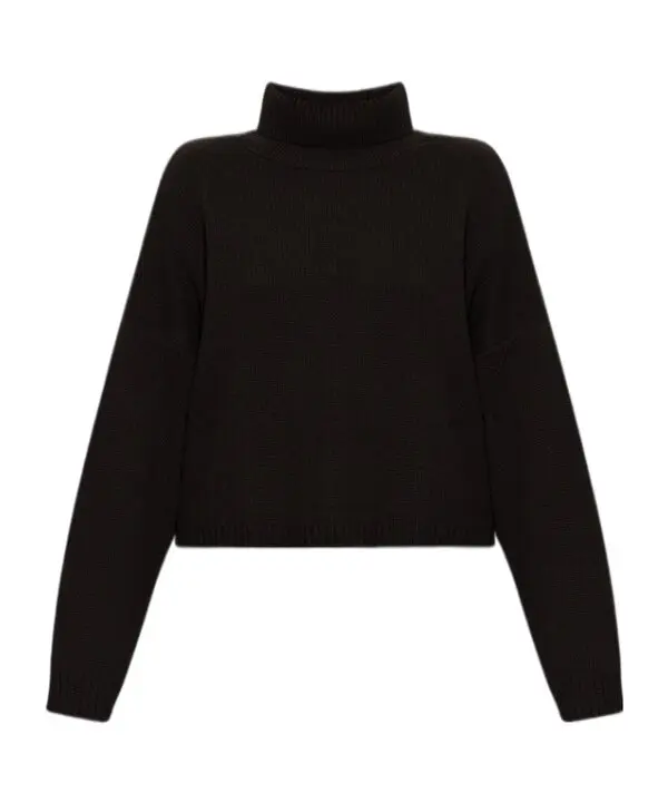 LISA YANG Zerlina Boxy Turtleneck Knitted Sweater
