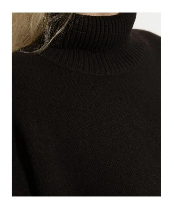 LISA YANG Zerlina Boxy Turtleneck Knitted Sweater
