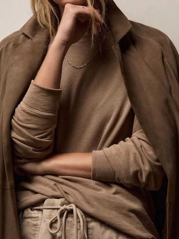 JAMES PERSE Relaxed Sweatshirt - Brown