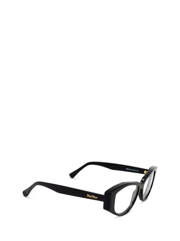Max Mara Irregular Frame Eyeglasses - Black