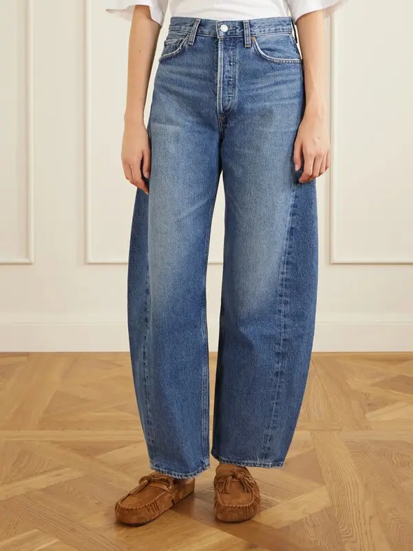 AGOLDE Luna Pieced Wide-leg Jeans