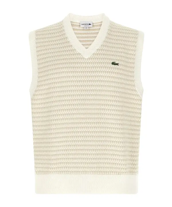 Lacoste Sleeveless Vest - Beige