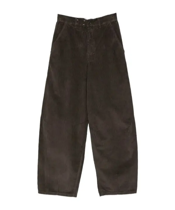 ALYSI Corduroy Barrel-leg Trousers