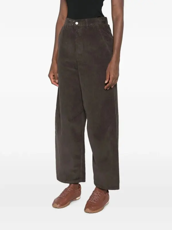 ALYSI Corduroy Barrel-leg Trousers