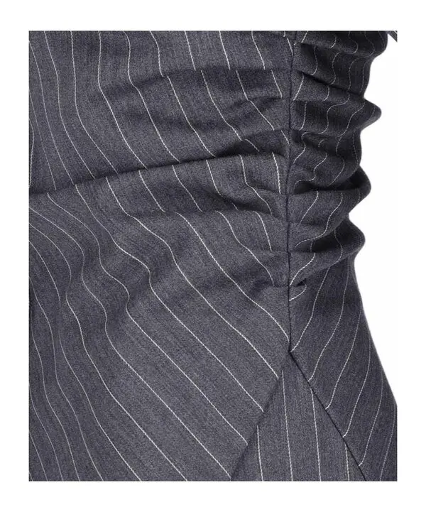 DONDUP Buttoned Striped Shirt Dress