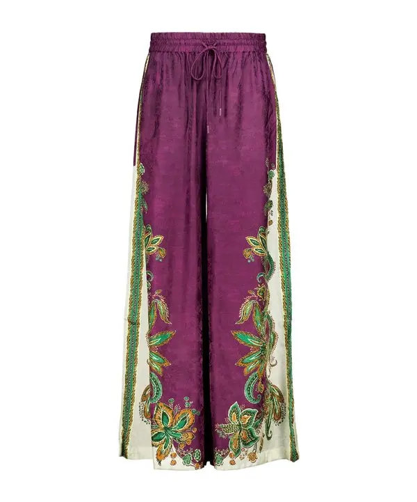 ALEMAIS Drawstring Casual Pants - Purple