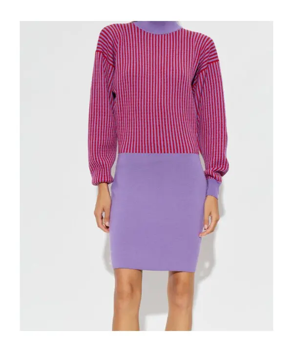 Versace Cable-knit Mini Dress