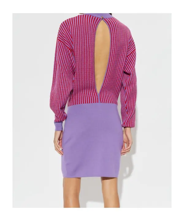 Versace Cable-knit Mini Dress