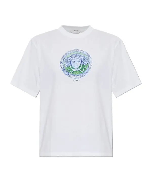 Versace Logo-printed Crewneck T-shirt