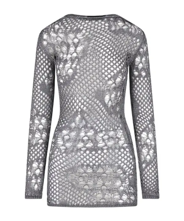 DONDUP Crochet Distressed Dress