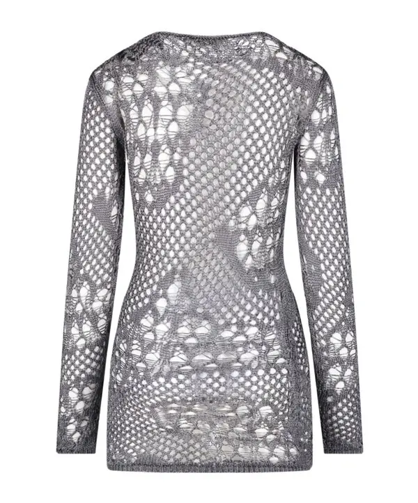 DONDUP Crochet Distressed Dress