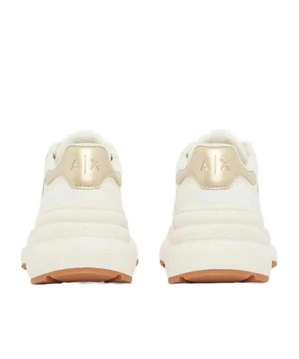 Armani Exchange Low Top Sneakers With Metallic Details