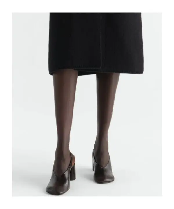 LEMAIRE Glove Slingback Pumps - Dark Chocolate