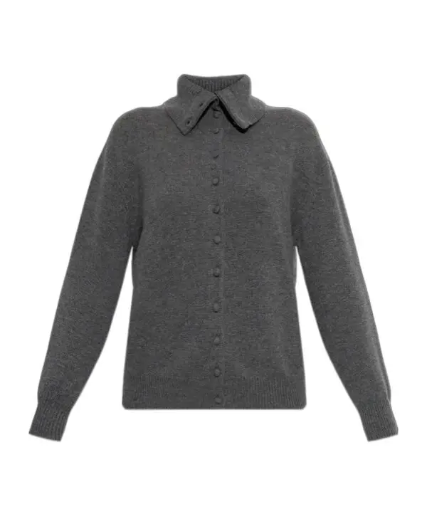 LISA YANG Denie Button-up Knitted Sweater