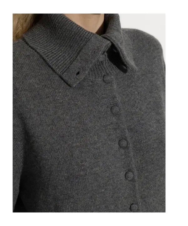 LISA YANG Denie Button-up Knitted Sweater