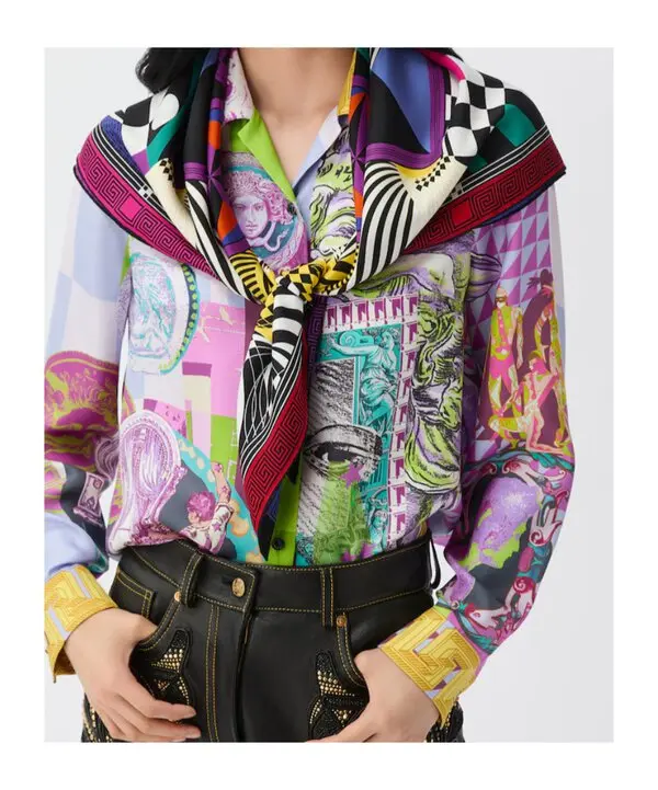 Versace Theatre Printed Scarf - Multicolor