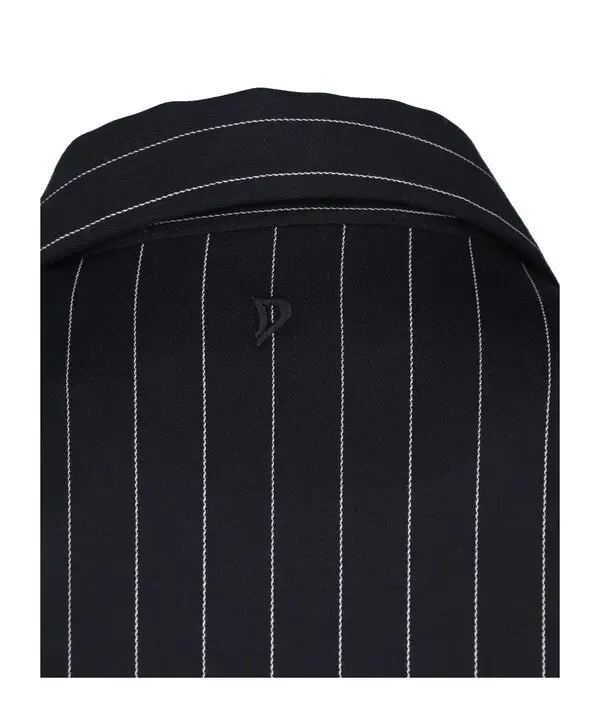 DONDUP Erotica Striped Maxi Shirt Dress