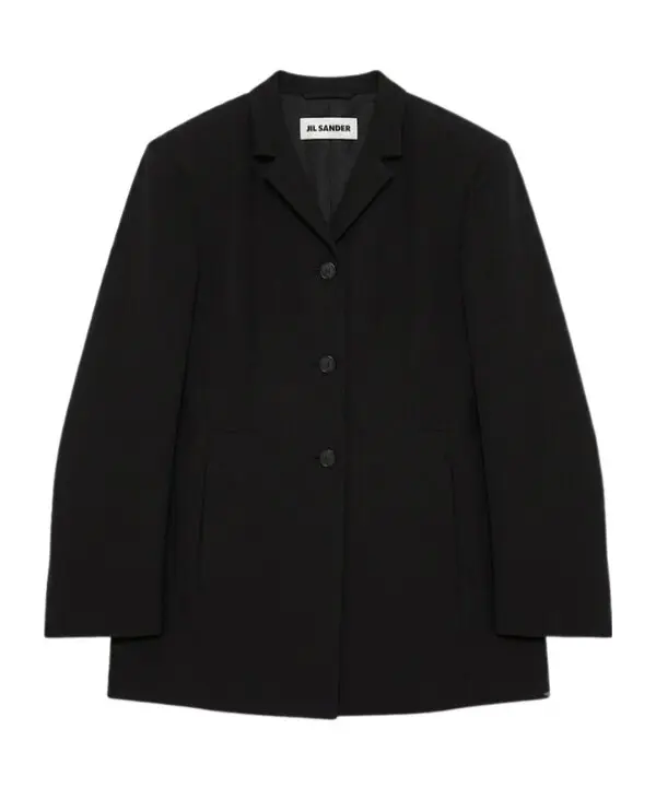 JIL SANDER Single-breasted Blazer With Patch Pockets
