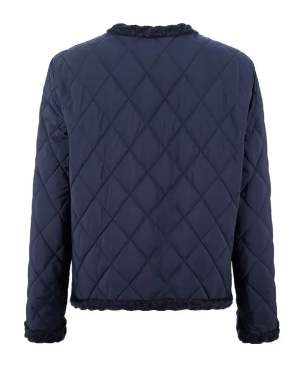 Fabiana Filippi Quilted Crew-neck Casual Jacket