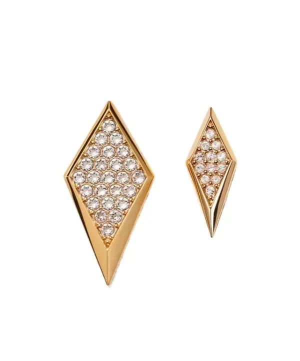 Versace Blade Embellished Earrings - Gold