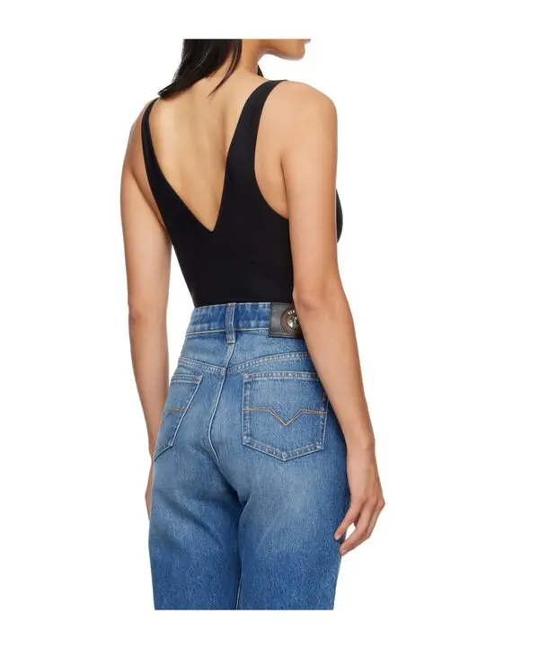 Versace V-neck Embellished One-piece Swimsuit